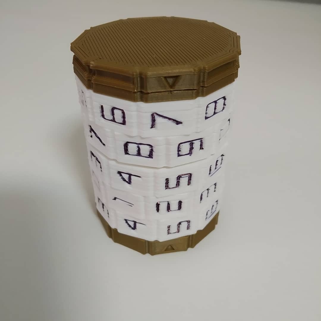 3D print Combination Safe 00 (Cryptex)・Cults