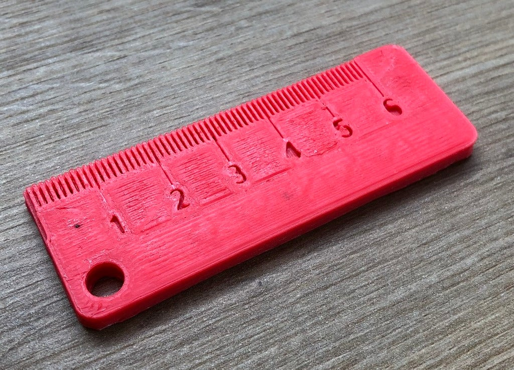 Free STL file Keychain with ruler 🗝️ ・3D printable model to download・Cults