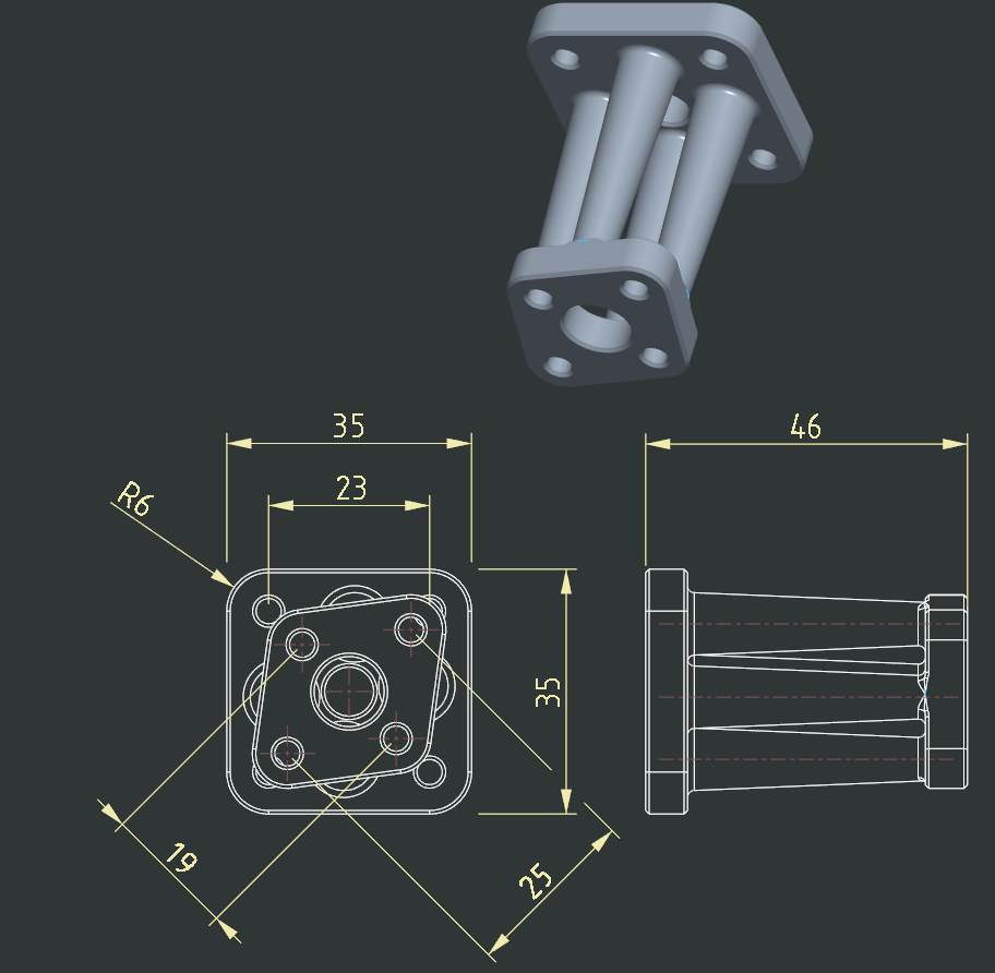 Free STL file brushless motor support 👽 (STEP)・3D printing idea to ...