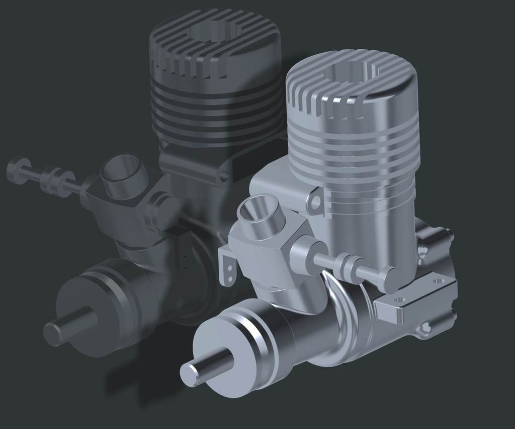 Free STL file O.S.25 RC Engine 🚁 ・3D printer design to download・Cults