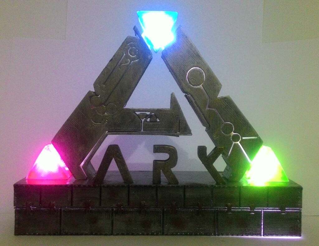 3D printing Ark Survival Evolved hollow logo for leds・Cults