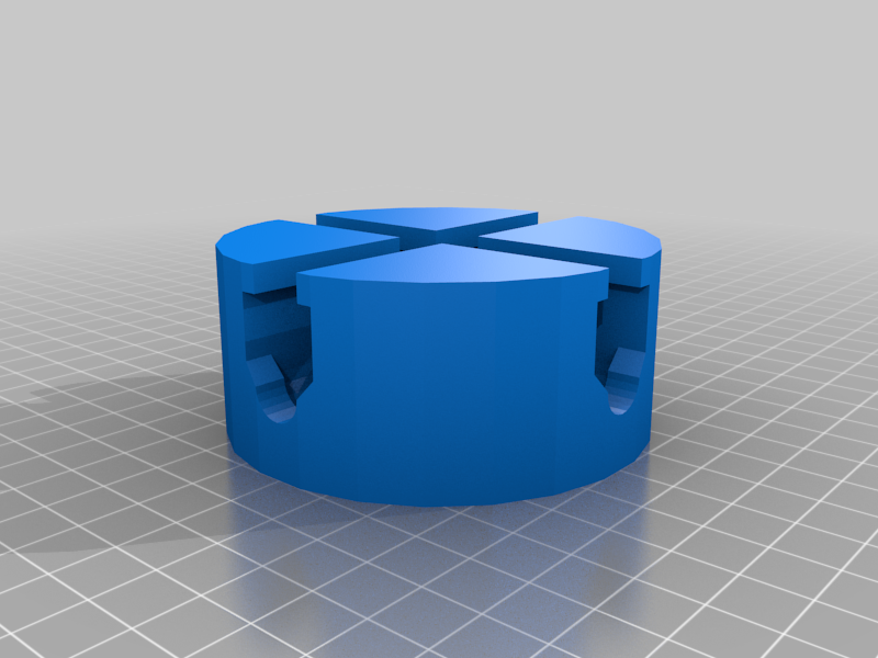 Free STL file 80mm 4-jaw independent chuck REVERSE JAWS ⏪ ・3D print ...