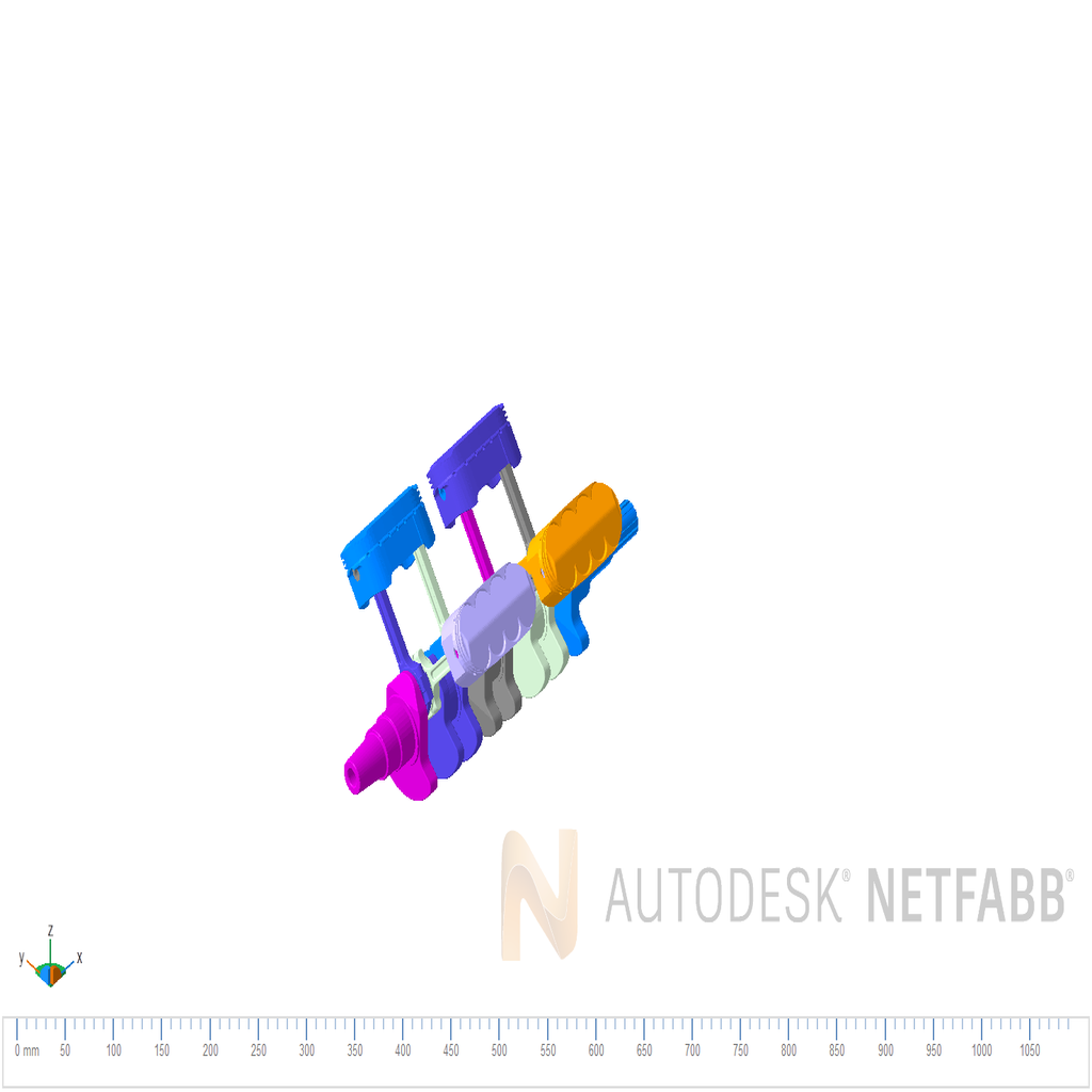 Free STL file Oval_Pistons_Engine _Assembled_half_size 👽 ・3D printable ...