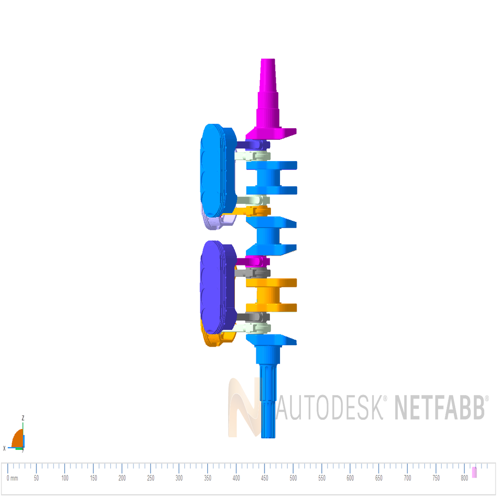 Free STL file Oval_Pistons_Engine _Assembled_half_size 👽 ・3D printable ...