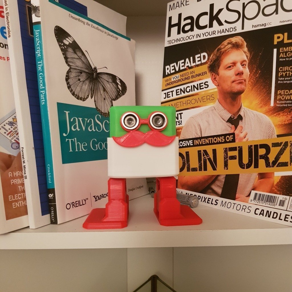 3D print Otto DIY+ Arduino Bluetooth robot easy to 3Dprint・Cults