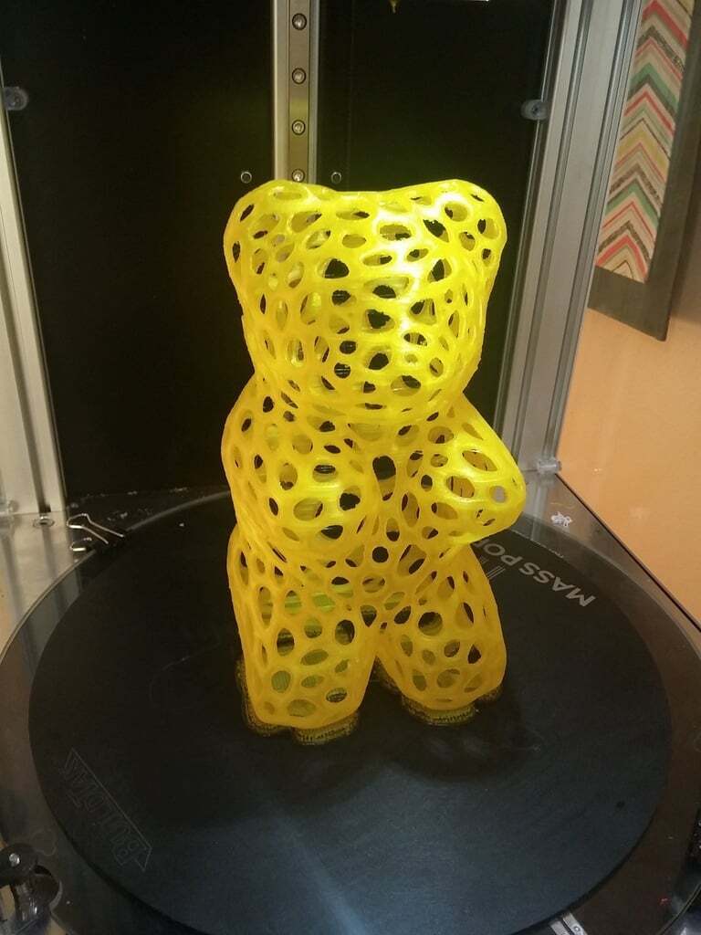 3D printable Gummy Bear - Voronoi Style・Cults