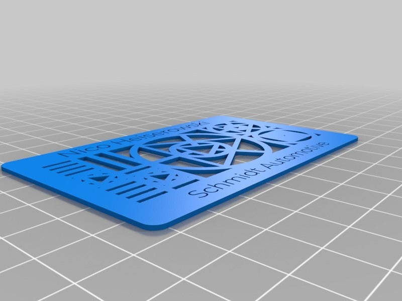 🚩 My Customized Thingiverse's custom business card・Free STL File for ・Cults
