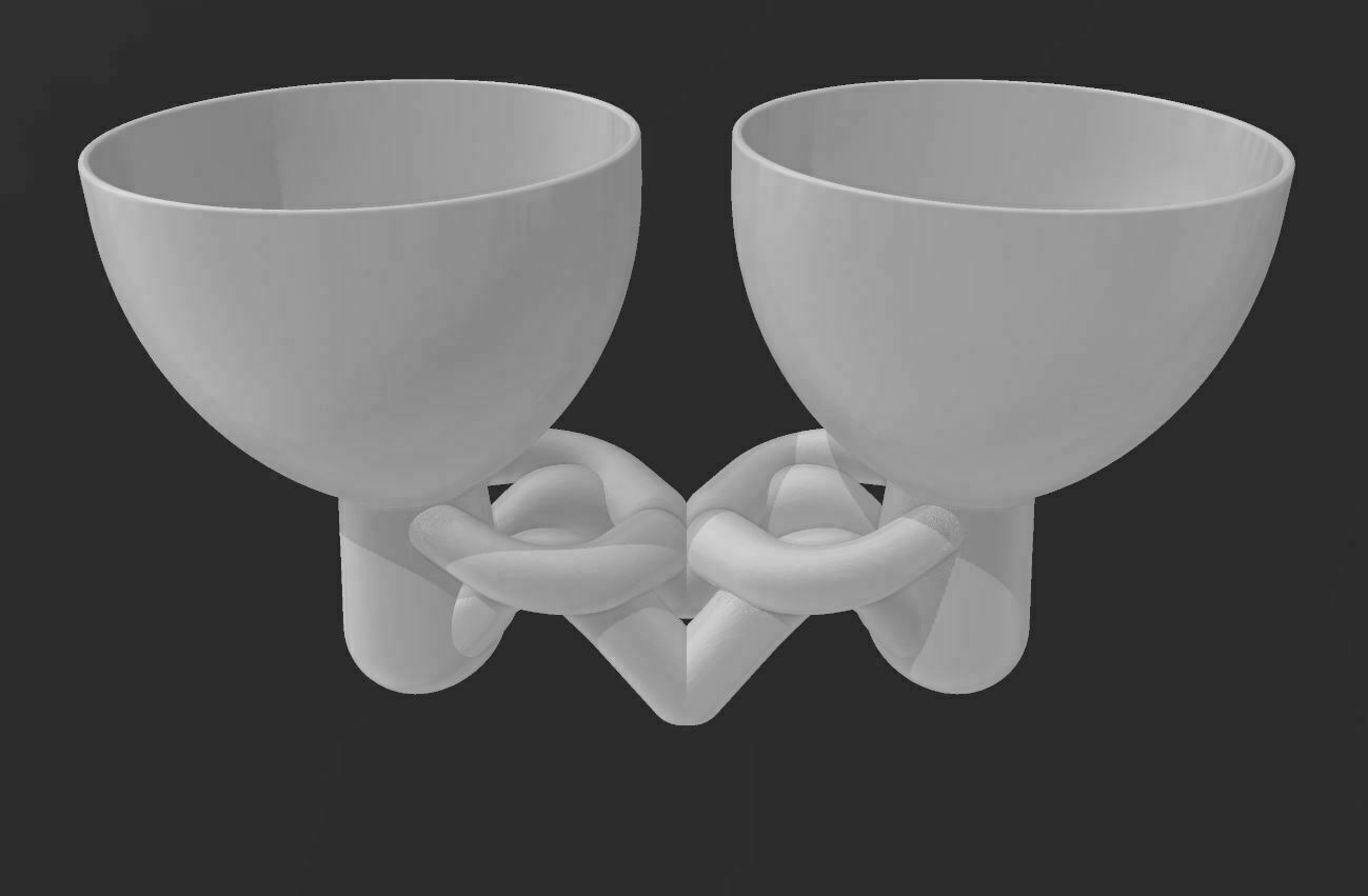 STL file Lovely Robert Planter - Valentines - Doble Planter ...