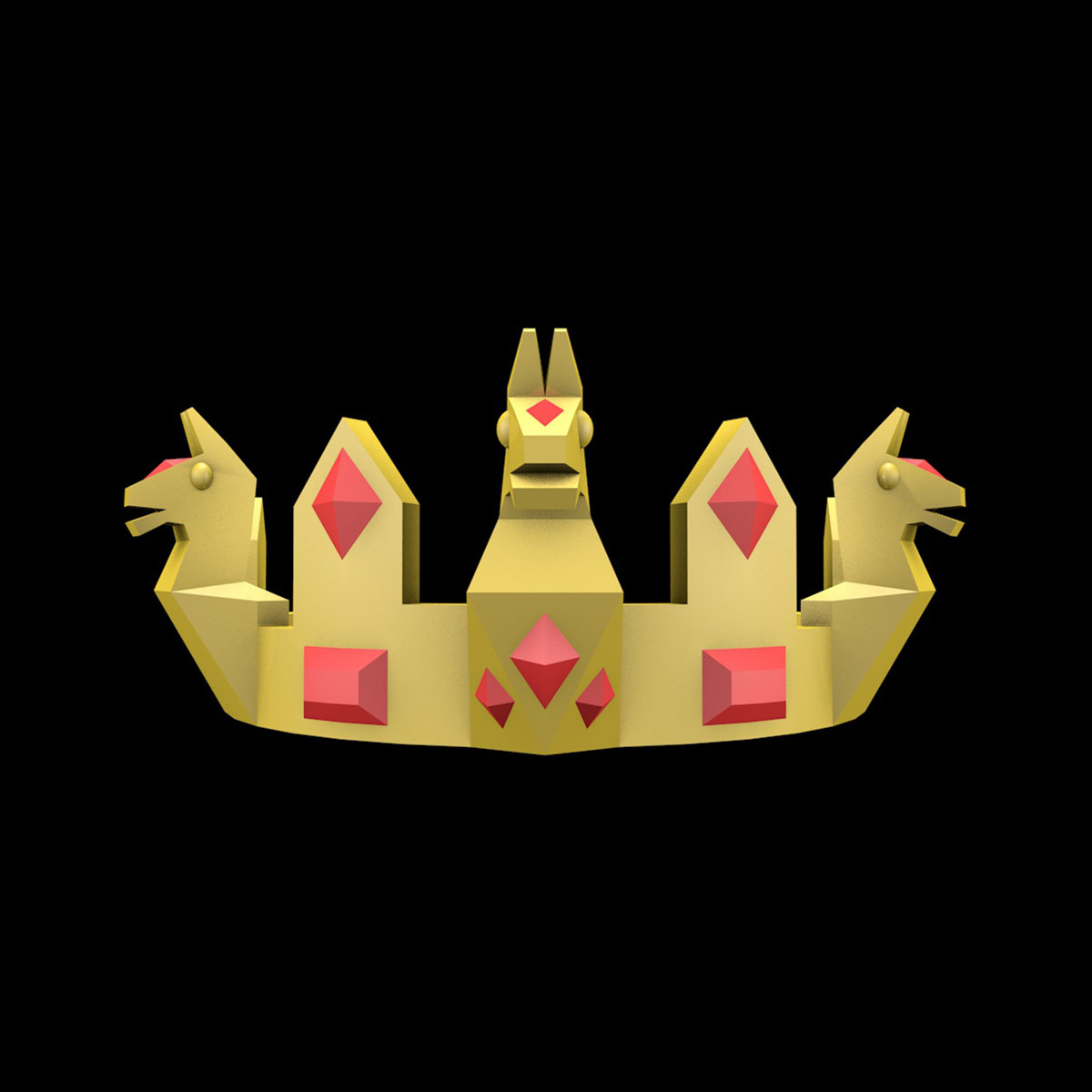 👑 Fortnite crown of chapter 3・ STL File for ・Cults