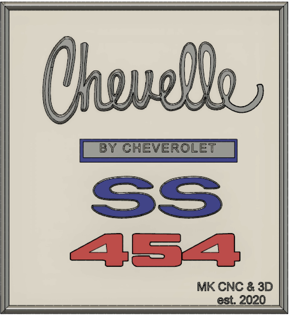 Free STL file 1970 SS Chevelle 454 Tribute Plaque 🎨 ・3D printer model ...