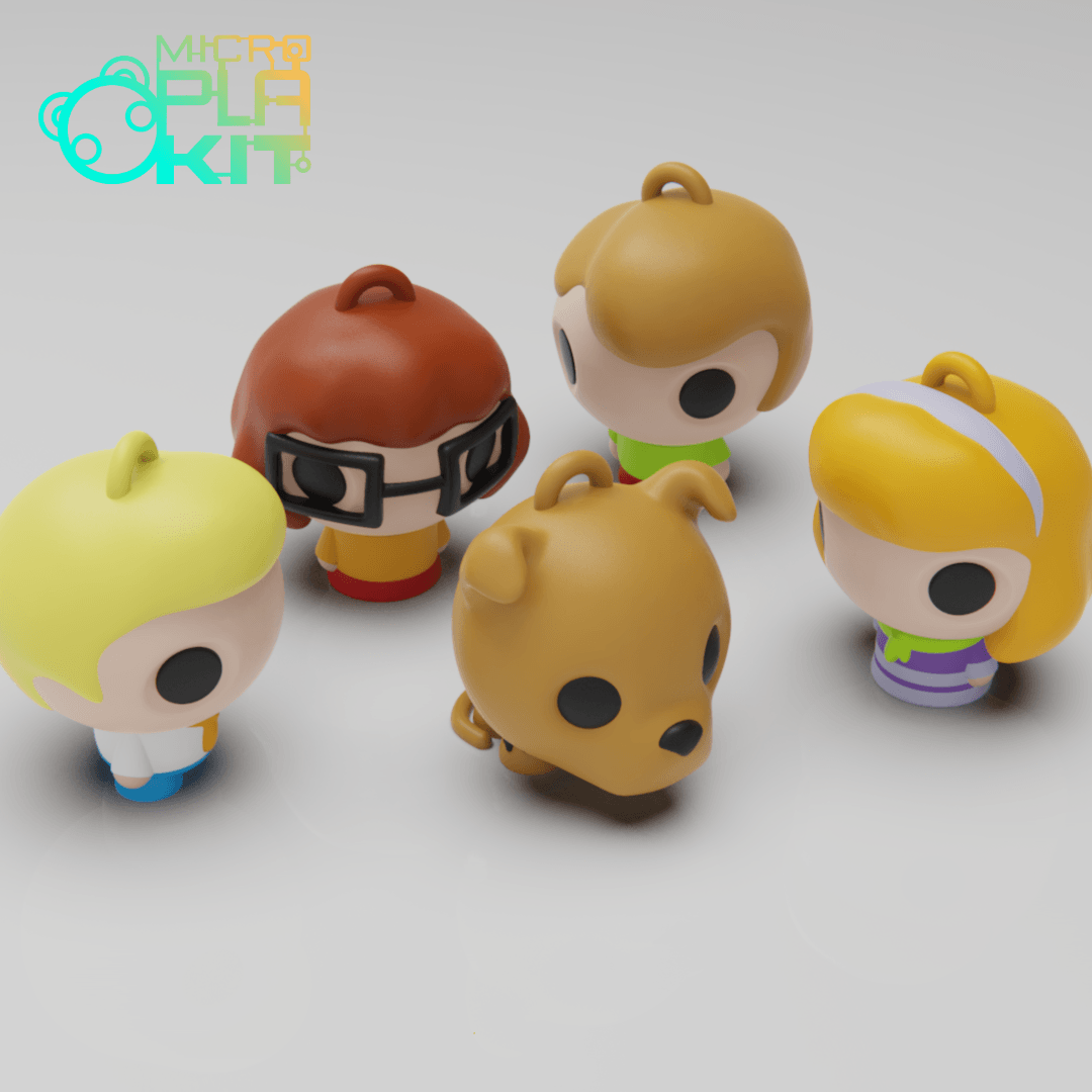 🗝️ Scooby-Doo! Set (MicroPlaKit Series)・Free 3D File for ・Cults