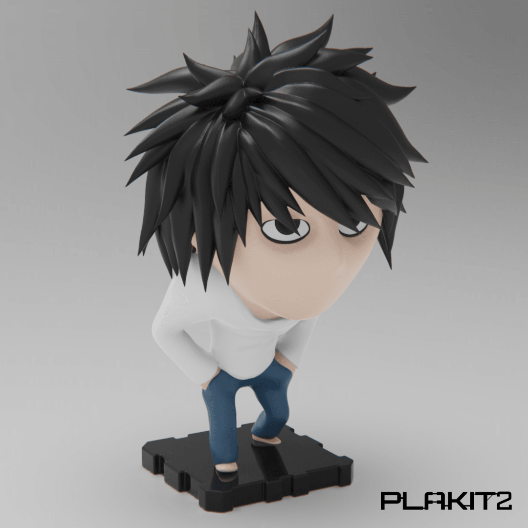 💬 Death Note 'L'・Free STL File for ・Cults