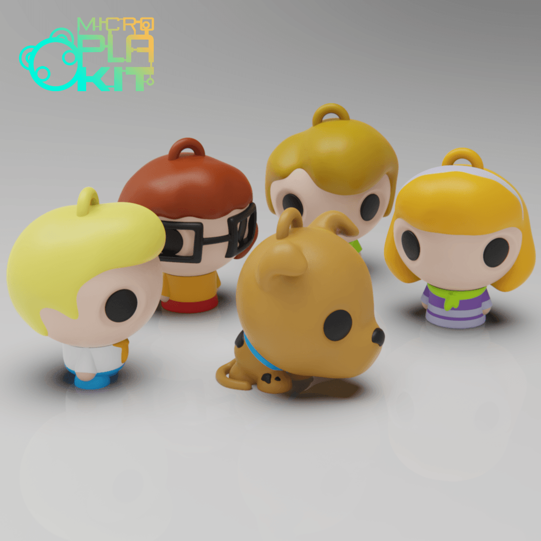🗝️ Scooby-Doo! Set (MicroPlaKit Series)・Free 3D File for ・Cults