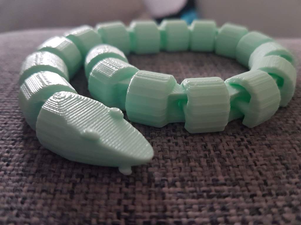 🐍 Articulated Snake - Short・Free STL File for ・Cults