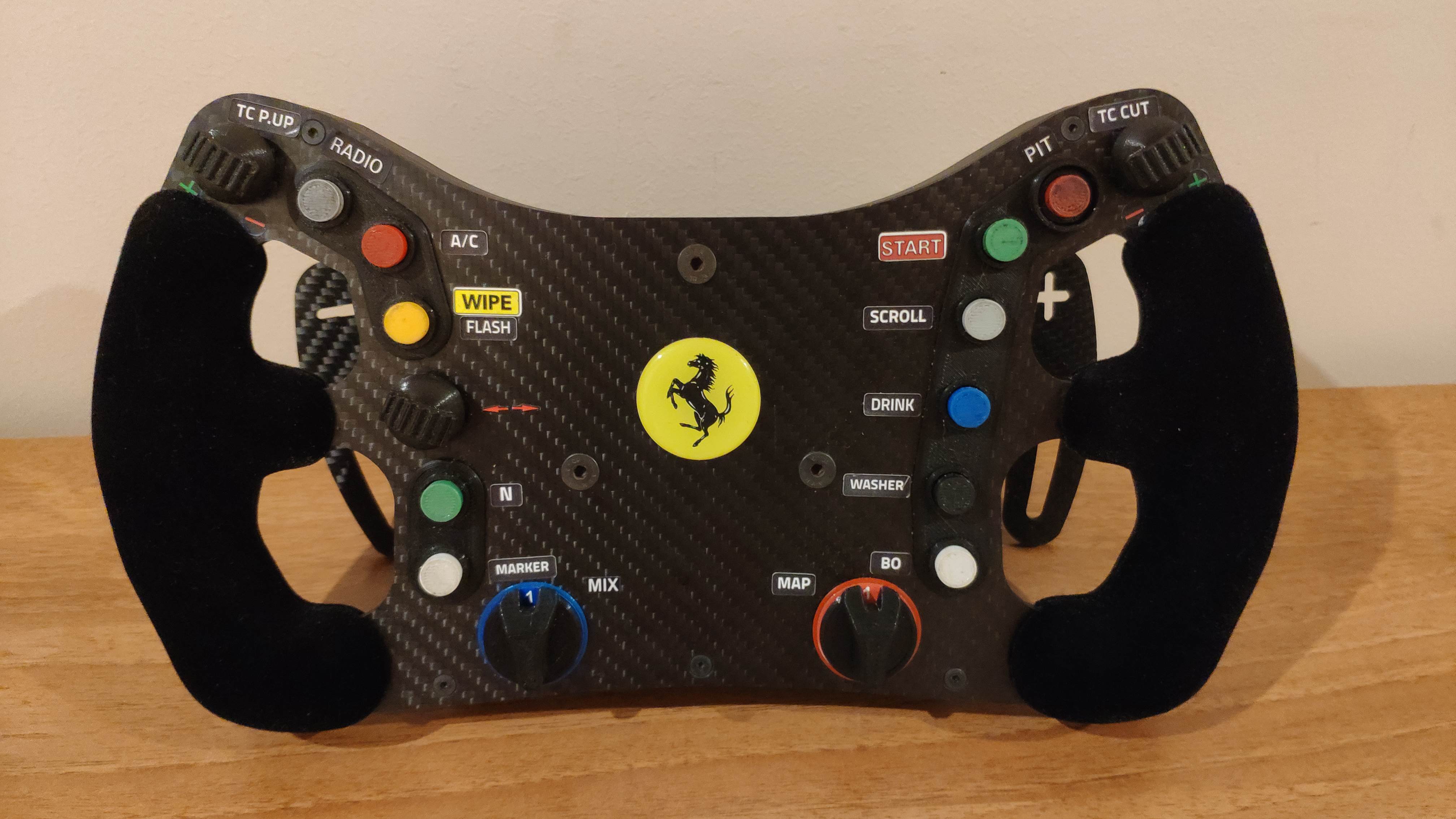 🛞 DIY FERRARI 488 GT3 Steering Wheel・ STL File for ・Cults