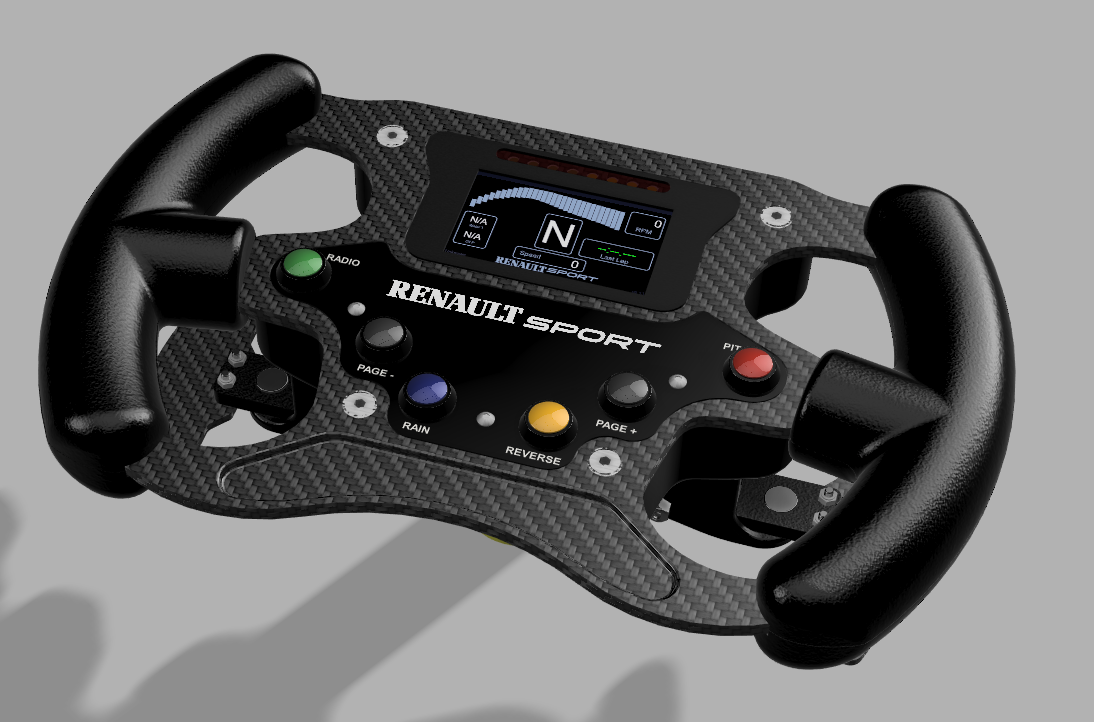 STL file DIY FORMULA RENAUL 2.0/3.5 STEERING WHEEL 🛞 ・3D print design ...