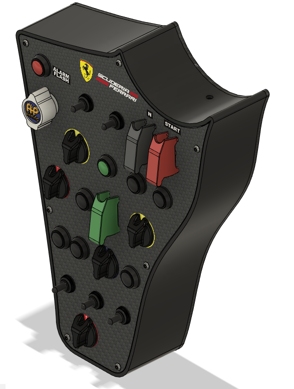 📦 DIY FERRARI 488 BUTTON BOX・ STL File for ・Cults