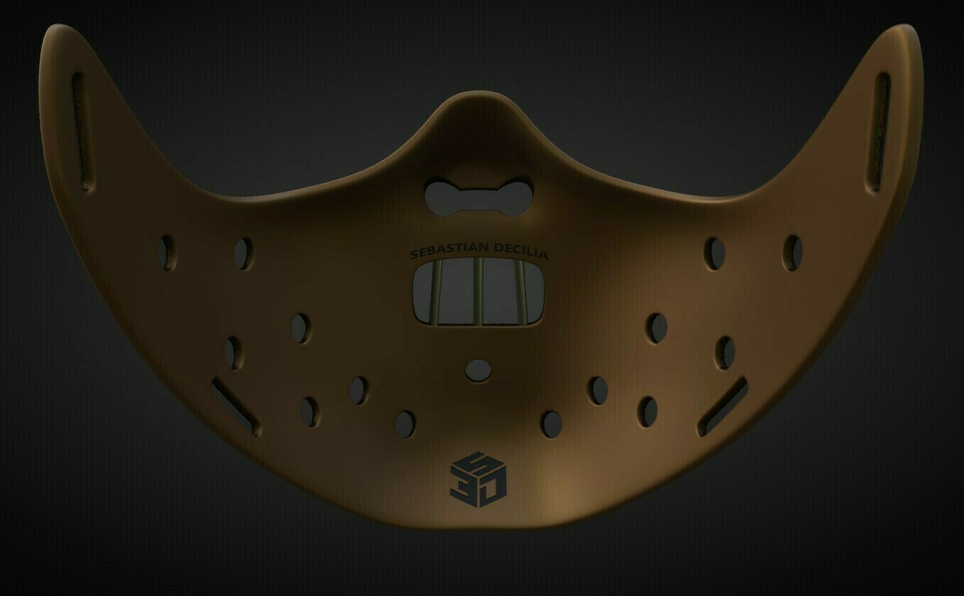 🎃 Hannibal Lecter Mask・ 3D File for ・Cults
