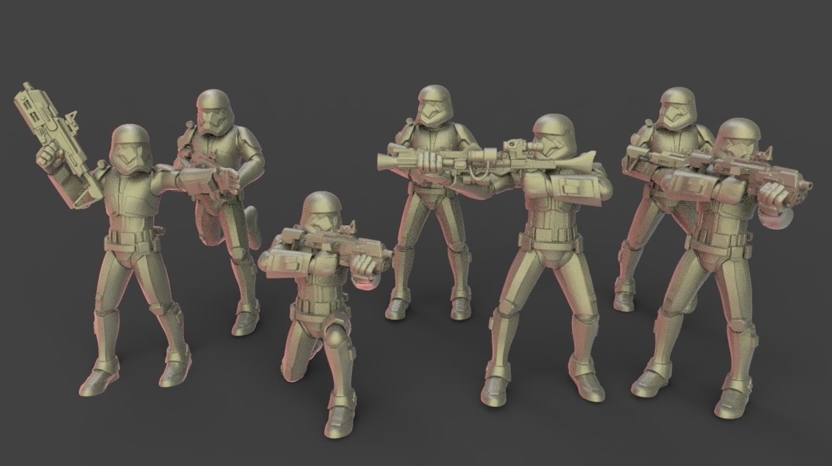 STL file Star wars legion sith troopers ⭐ ・Model to download and 3D ...