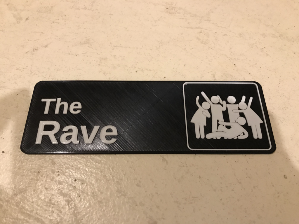 Free STL file The Rave Office Sign 🏢 ・Object to download and to 3D ...