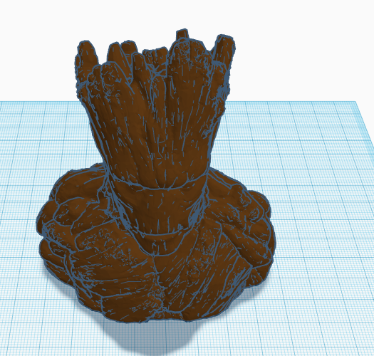 STL file Groot Head 👤・3D printable model to download・Cults