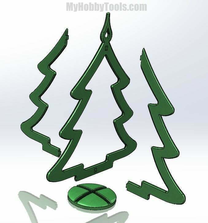 🎄 Árbol de Navidad - Decoración navideña (archivos STL y STEP)・Archivo ...