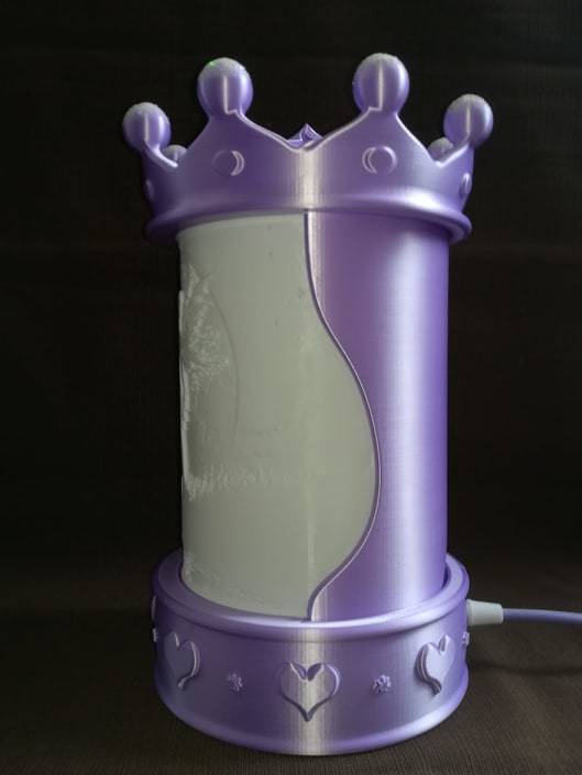 🧚 Fairy lithophane lamp・ STL File for ・Cults