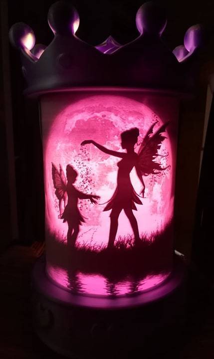 🧚 Fairy lithophane lamp・ STL File for ・Cults