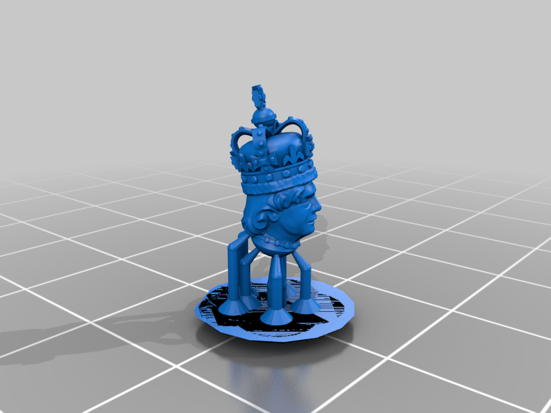 👸 Queen Elizabeth II・Free STL File for ・Cults