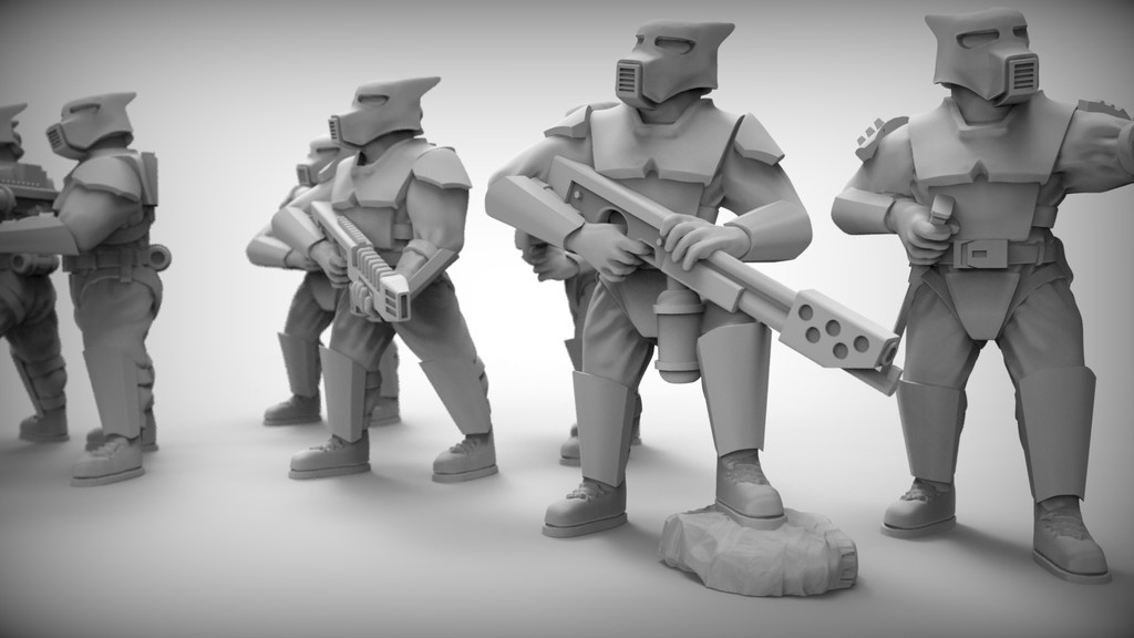 🔫 SPECIAL WEAPONS - GUARD DOGS x9 28mm (RESIN)・Free STL File for ・Cults