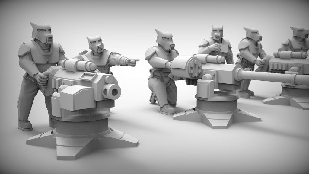 🔫 HEAVY WEAPONS - GUARD DOGS 28mm (RESIN)・Free STL File for ・Cults