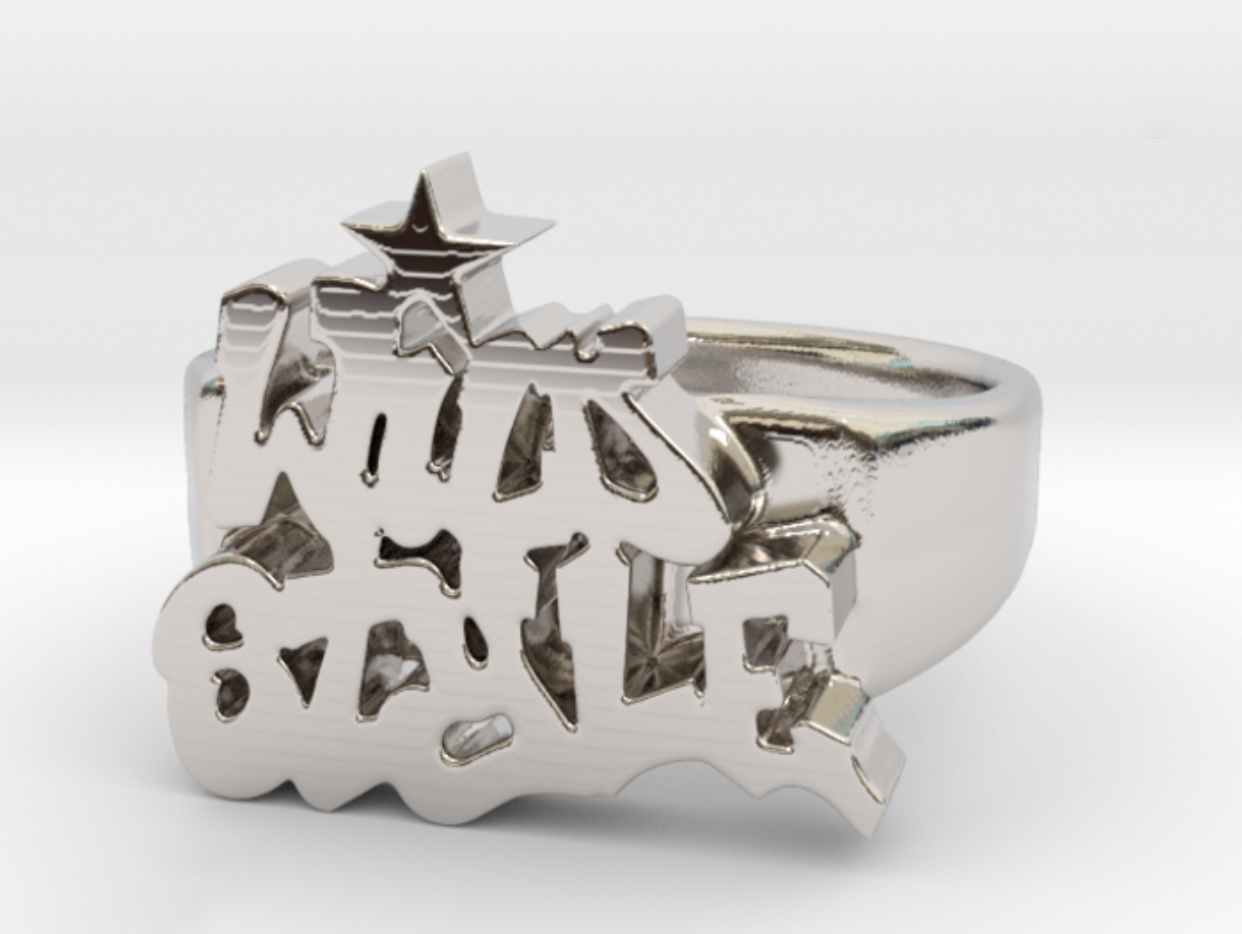STL file Wild Style Ring 💍 ・3D printing model to download・Cults
