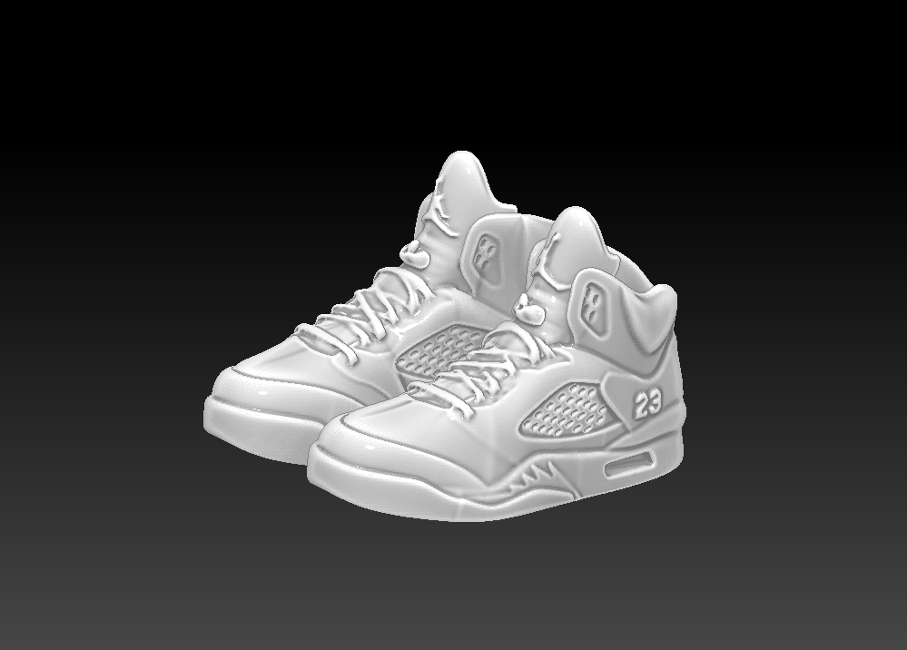 🇯🇴 NIKE AIR JORDAN 5 FINGER SNEAKERS・ STL File for ・Cults
