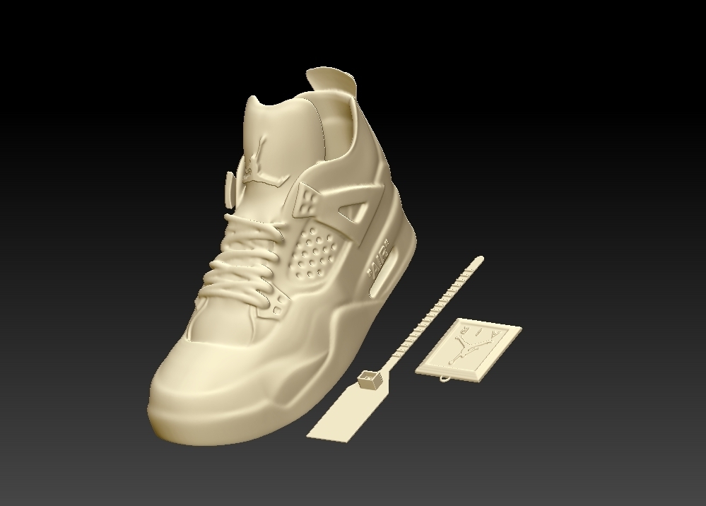 Off-White™ x Nike Air Jordan 4・ STL File for ・Cults