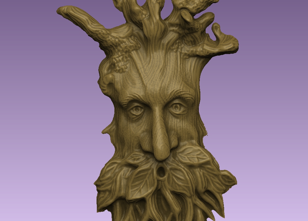 STL file Tree Man Garden Wall Plaque GreenMan Ornament Sculpture 🌳 ...