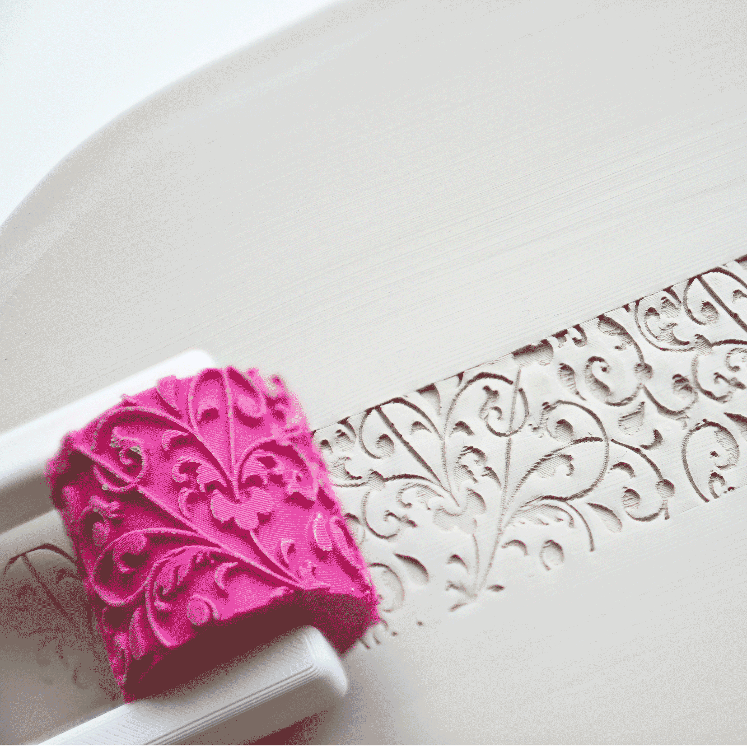 💐 STAMP ROLLER FOR POTTERY - FLOWERS・ STL File for 3D printing・Cults