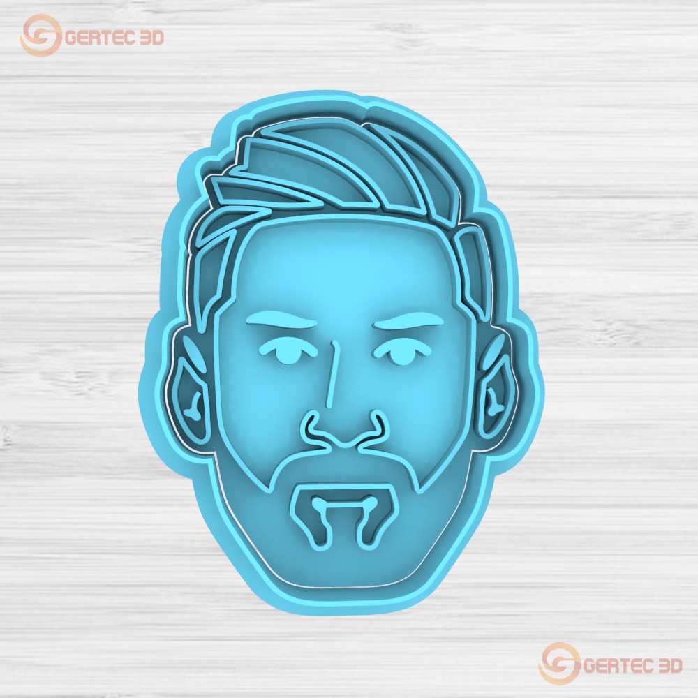 Archivo STL CORTANTE DE MASA MESSI - COOKIE CUTTER 🍪 ・Objeto imprimible ...