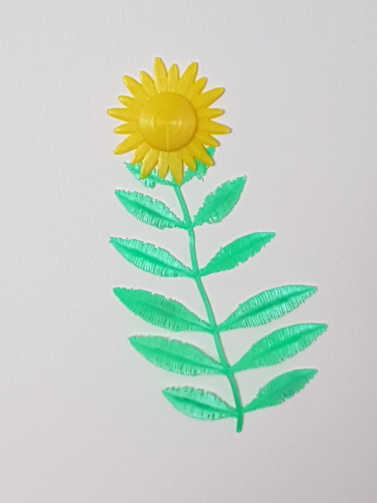 💐 flower leaves and stem wall art・Free 3D File for ・Cults