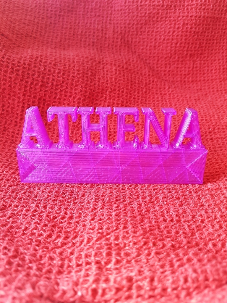 Free 3D file Athena name freestanding 🚩 ・3D printer design to download ...