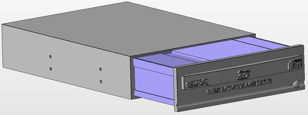 💽 CD DRIVE STORAGE・Free STL File for ・Cults