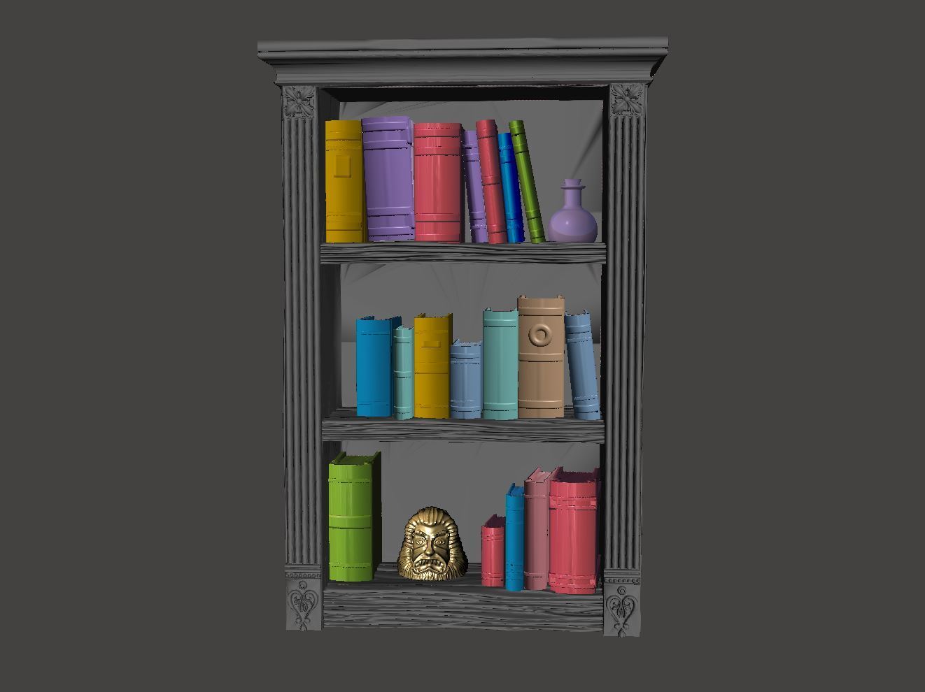 📚 Mansions of Madness - Bookshelf / Bookcase - 28mm・Free STL File for ...
