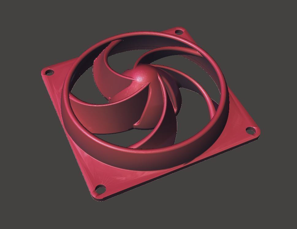 🖥️ 80mm Turbine Computer Fan Cover / Grill for PC・Free STL File for ・Cults