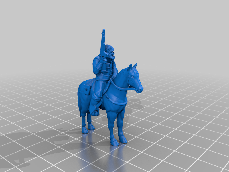 🪐 Planet of the Apes Gorilla Soldier Mounted Cavalry・Free 3D File for ...