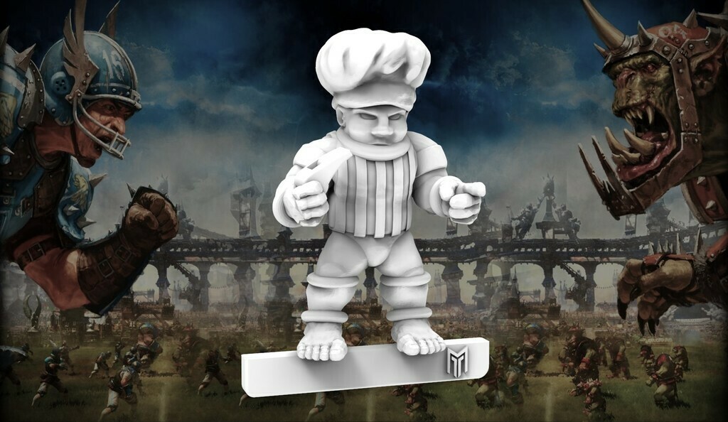 Free 3D file Halfling Chef Ref - Fantasy Blood Sports Referee 👩‍🍳 ・3D ...