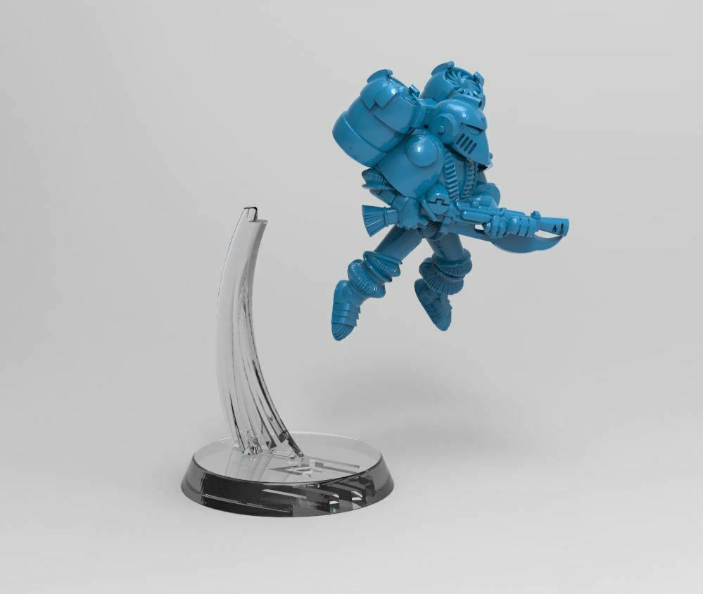 🛰 28mm Miniature Flight Base for Retro Space Men・Free STL File for ・Cults