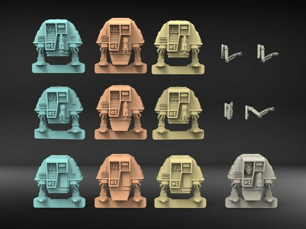 🏃 Silent Running Robot / Droid Cheryl ! - 28mm Wargames Mini・Free 3D ...