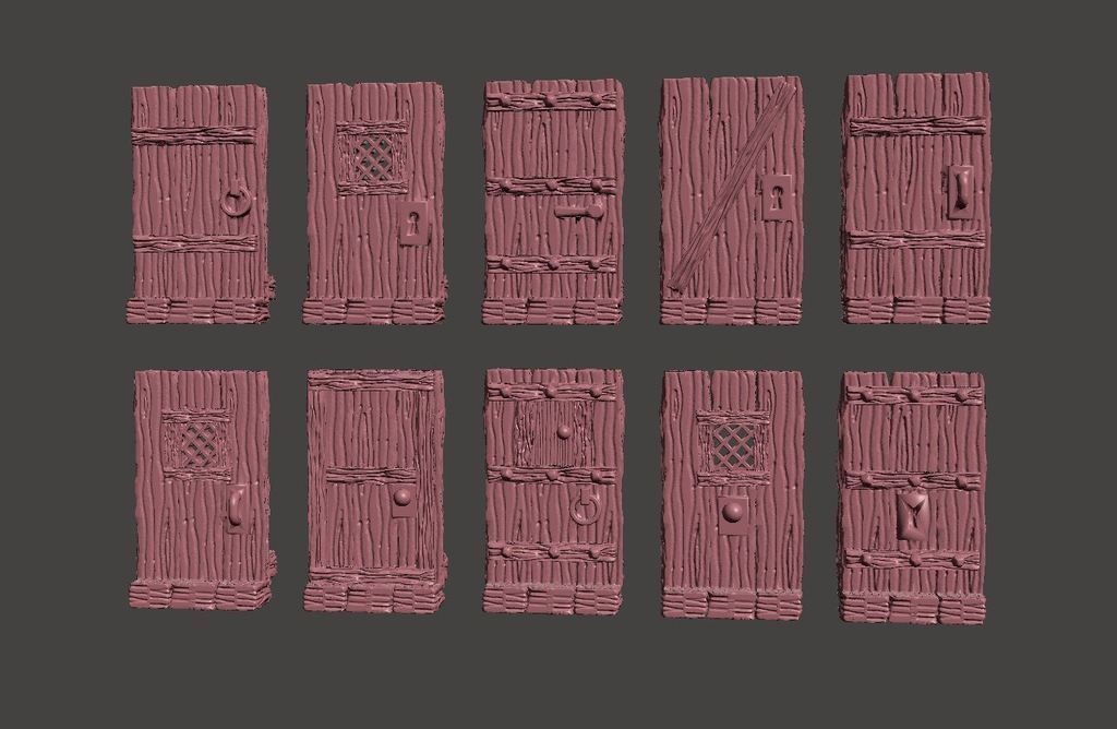 🚪 Door for 28mm Scale Medieval Tudor Style Wargaming House・Free STL ...