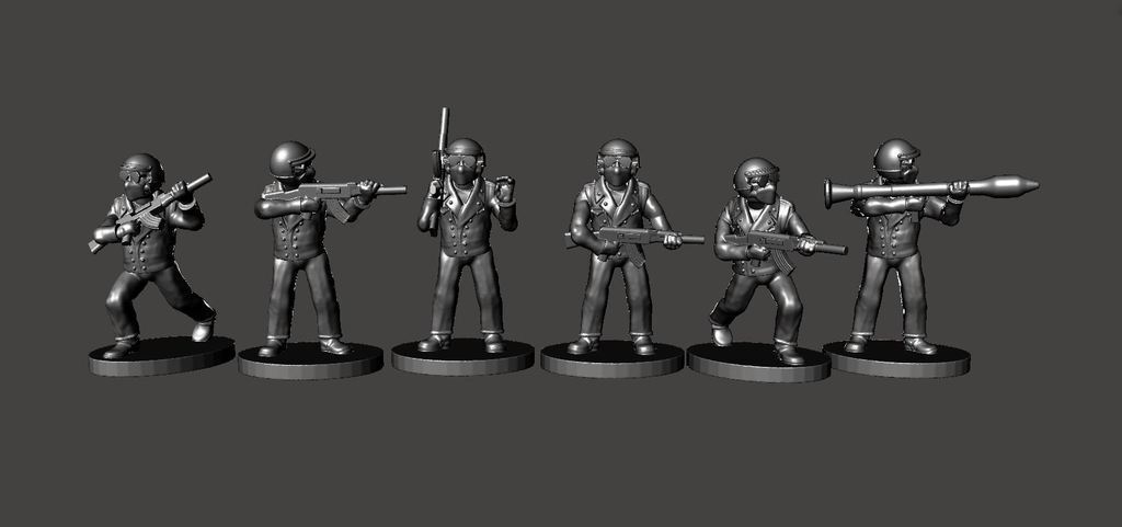 🔮 Fifi Macaffee Cop / Bronze 20mm Dark Future / Gasland Miniature・Free ...
