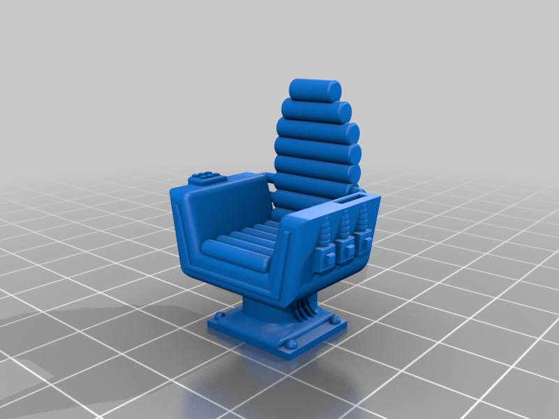 🛰 Captains Space Chair / Seat - 28mm・Free 3D File for ・Cults