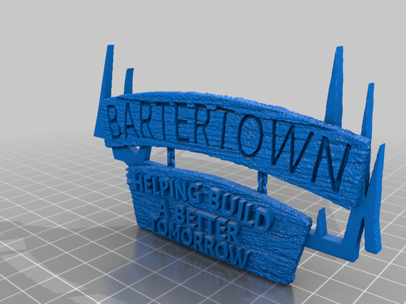 🦸 Mad Max Barter Town Sign - 28mm Gaslands / Darkfuture・Free STL File ...